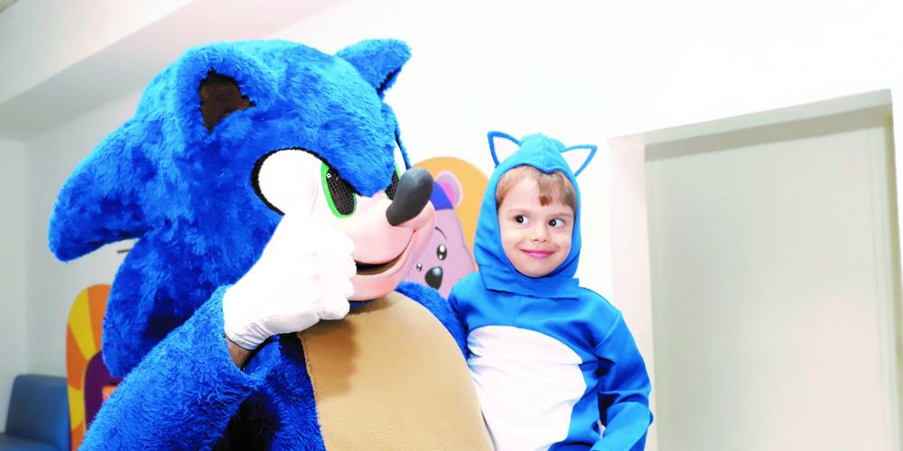 Pedro Prata comemora seus três anos com uma festa inesquecível do Sonic